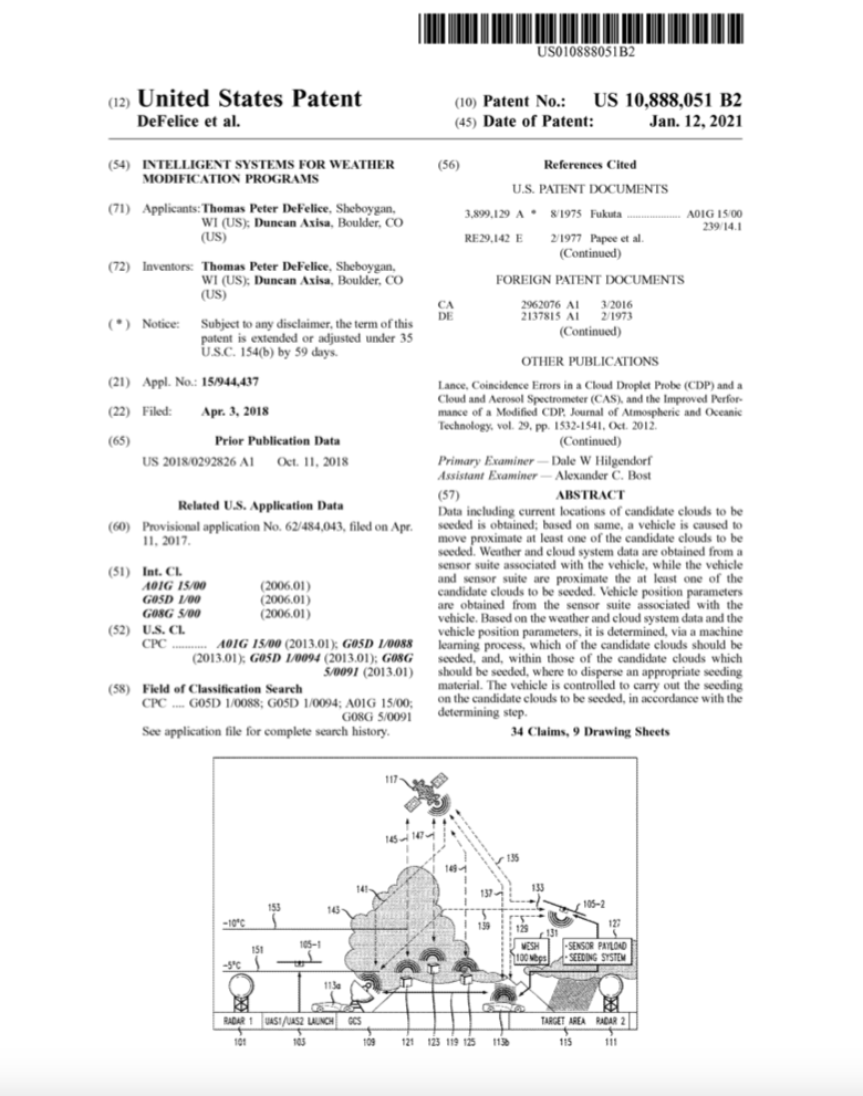 US10888051B2 Intelligent systems for weather modification programs ...