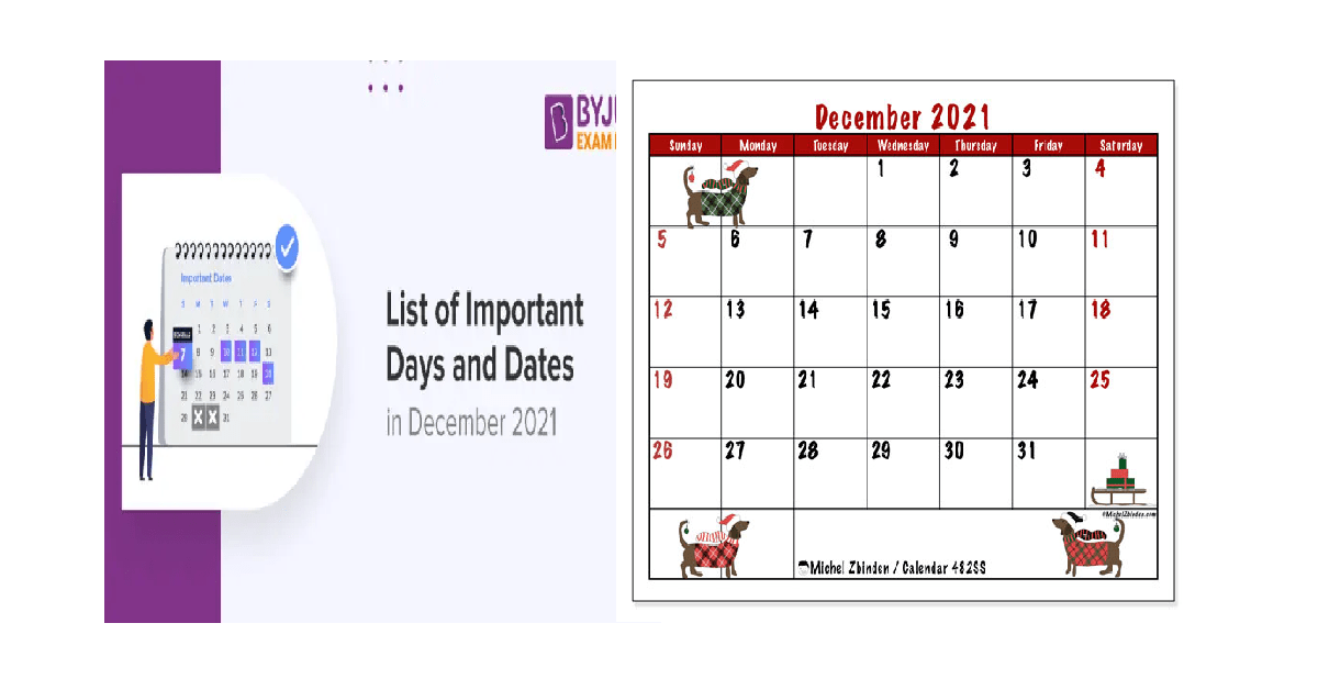 Important days and dates in December - Zero Thought