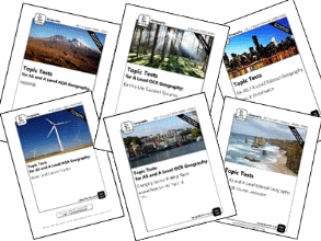Geography GCSE AQA Topic Tests: The Challenge of Natural Hazards; The ...