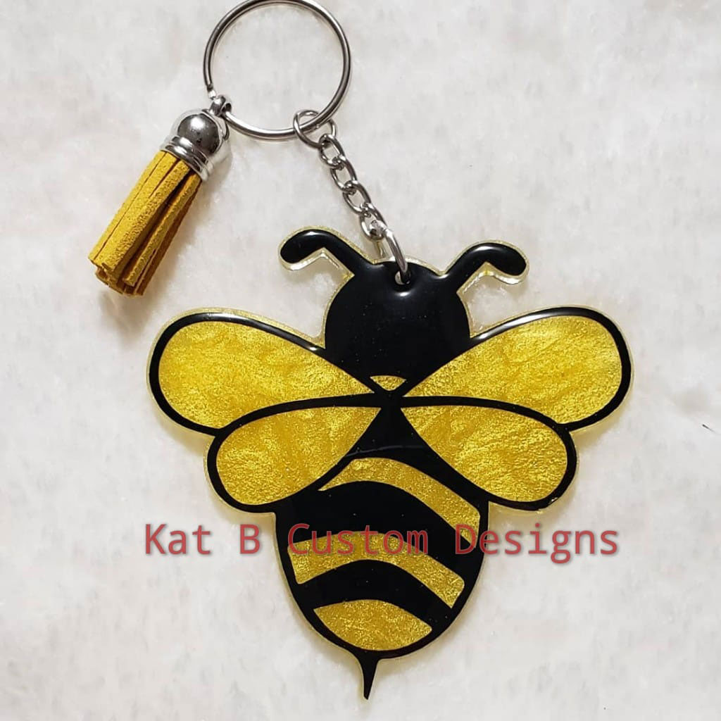 Accessories Bumble Honey Bee Key Chain Bag clip Keychains & Lanyards ...